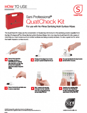 How to Use: Sani Professional Quaternary Ammonium Testing Kit