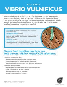 Vibrio Vulnificus Fact Sheet | Sani Professional