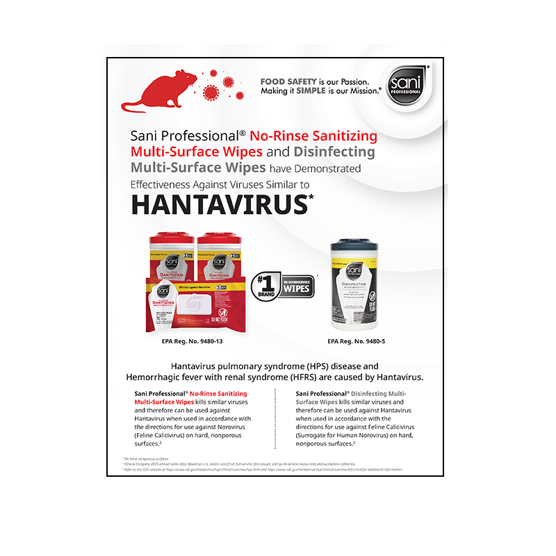 Hantavirus Surface Sanitizing & Disinfecting Resource